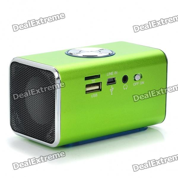 Mini Rechargeable MP3 Music Speaker Player with FM/USB/3.5mm/TF Slot ...