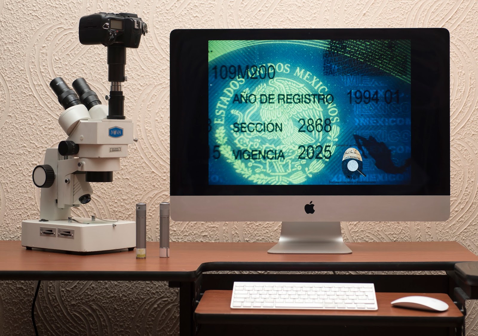 Consultor en Grafoscopia, Documentoscopia y Dactiloscopia : Documentoscopia