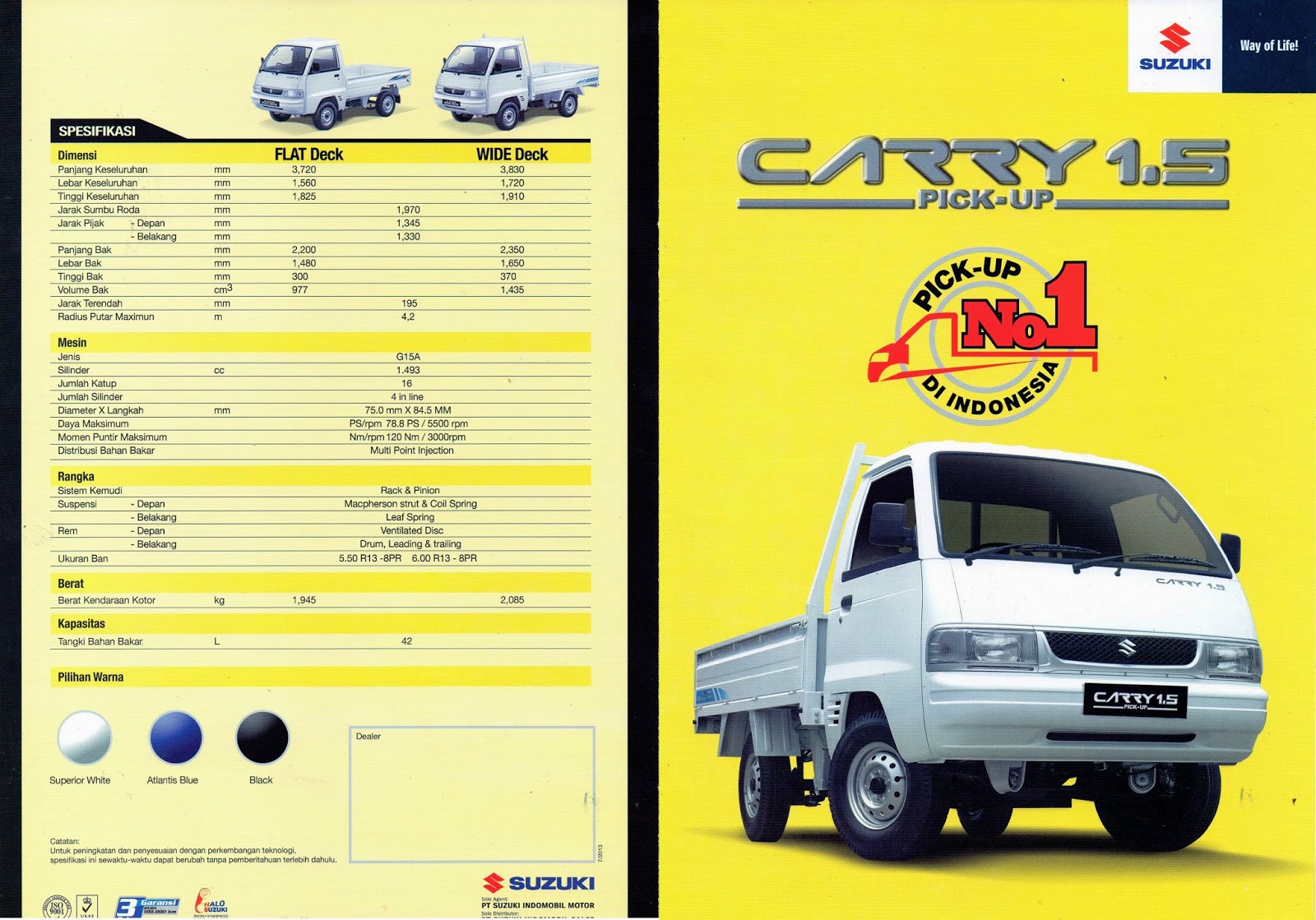 SUZUKI BALIKPAPAN - CARRY: BROCHURE