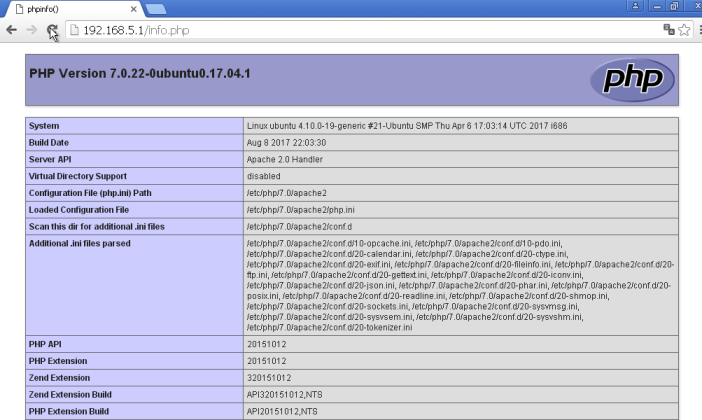 Install Apache Web Server dan PHP7