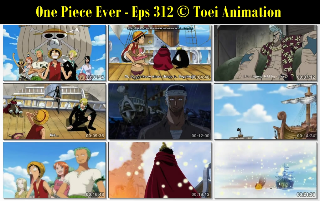 One Piece Ever: Episode 312 - Thank You Merry! The Sea of Separation in ...
