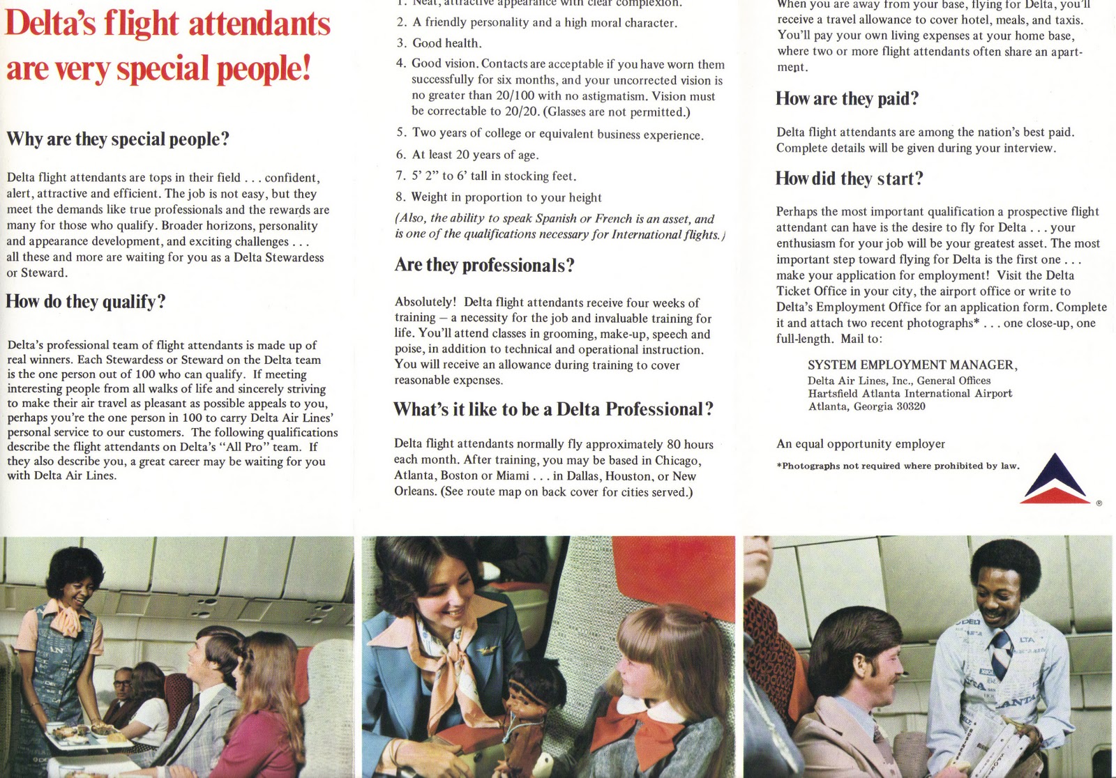 Airlines Past & Present: Delta Airlines Stewardess Flight Attendant ...