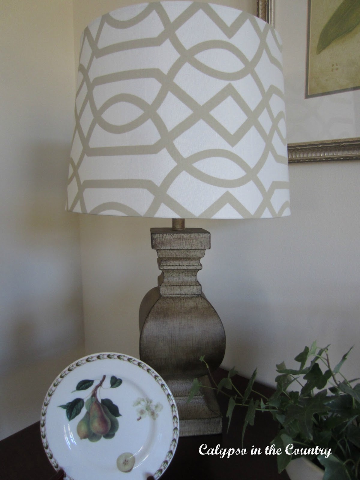 Spring Vignettes with a New Lamp - Calypso in the Country