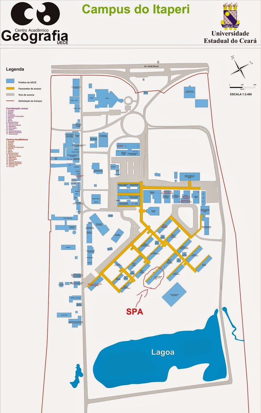 MAPA da UECE (CAMPUS ITAPERY) - 27º ENEP - Sol na cabeça, pé no chão ...