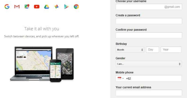 Buat Akun Gmail Baru Dengan Mudah Dan Cepat Lewat PC