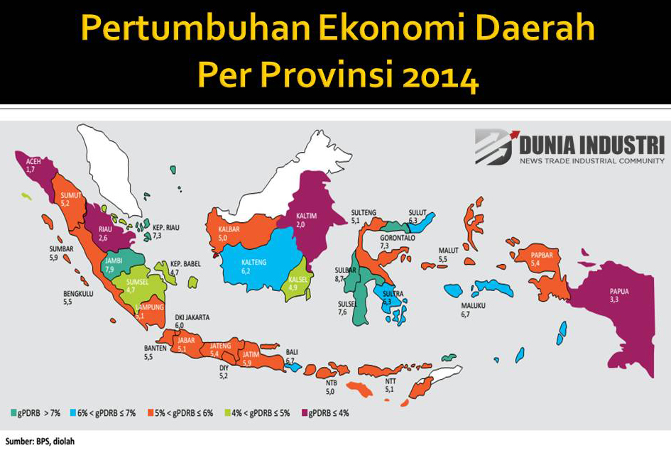 Data Industri: Inilah Pergeseran Pertumbuhan Ekonomi Daerah di Indonesia