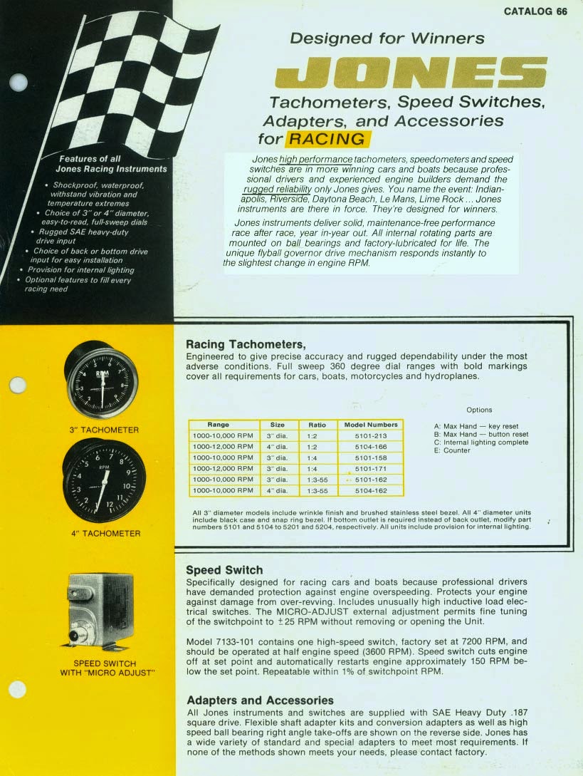 The Velobanjogent: The Jones mechanical Tachometer...one of the last ...