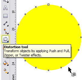 Menggambar Cepat dengan Distortion Tool | Belajar CorelDRAW