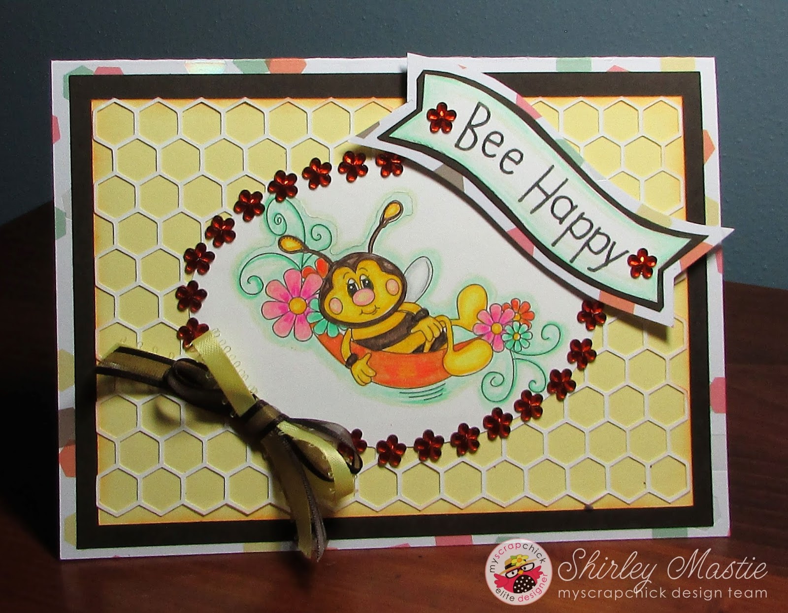 Scrappy Sam Designs: Honeycomb Card