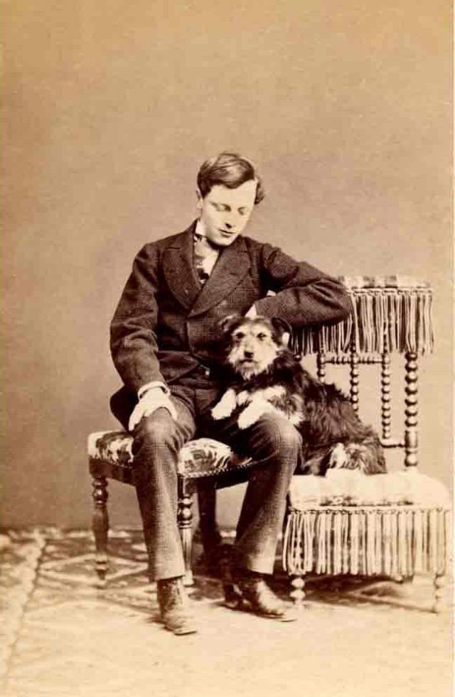 40 Lovely Photos of Victorian Gentlemen With Their Dogs From the 19th ...