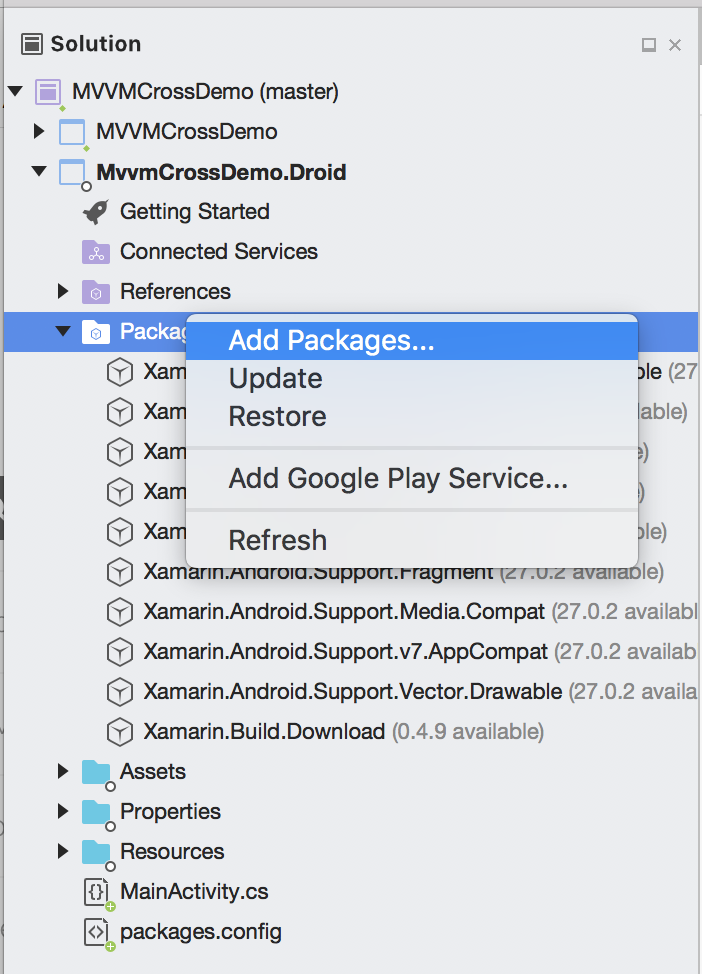 Using Mvvmcross In Xamarin Native Job Xamarinandroid Xamarinios