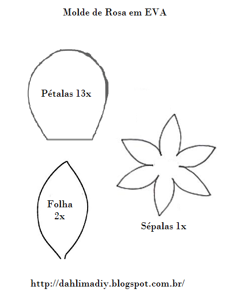 Dah Lima: Molde Rosa em Eva sem frisador