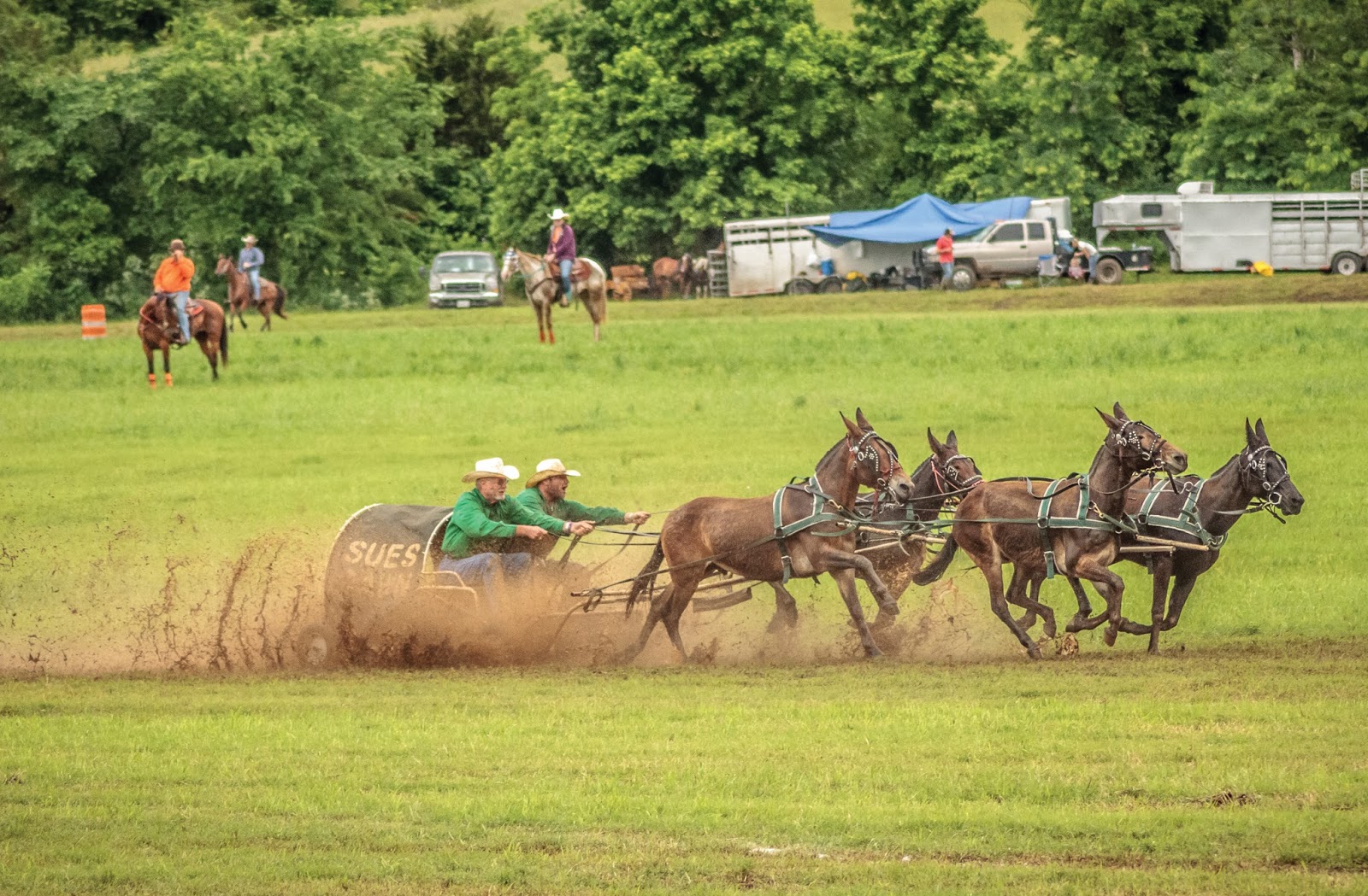 Mules and More Magazine: 10th Annual Rock Bottom Chuck Wagon Races