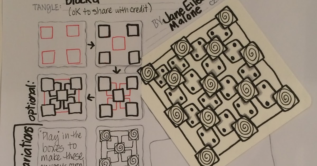 See Jane run.: Tangle Blocked: Block'd