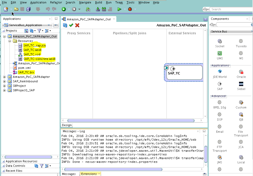 Service Oriented Architecture: Fusion Middleware 12c Outbound - SAP Integration using SAP Adapter