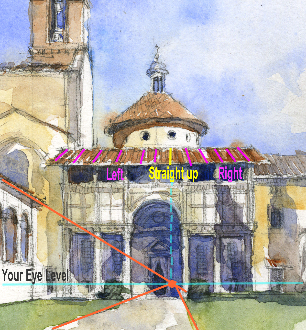 Drawing Perspectives: TIP 6/10: Sloped Roofs in Perspective