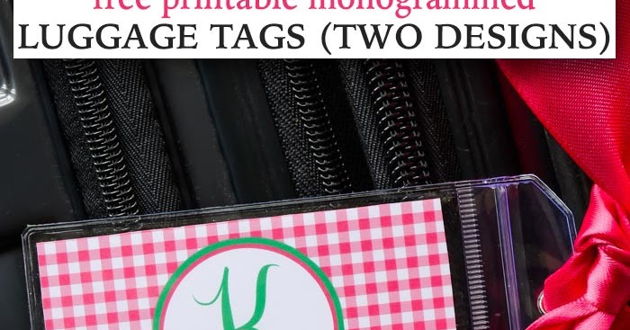 Monogrammed Luggage Tags | i should be mopping the floor