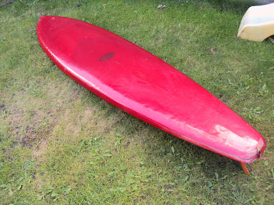 vintage surfboard collector UK: Tris fish and diamond tail