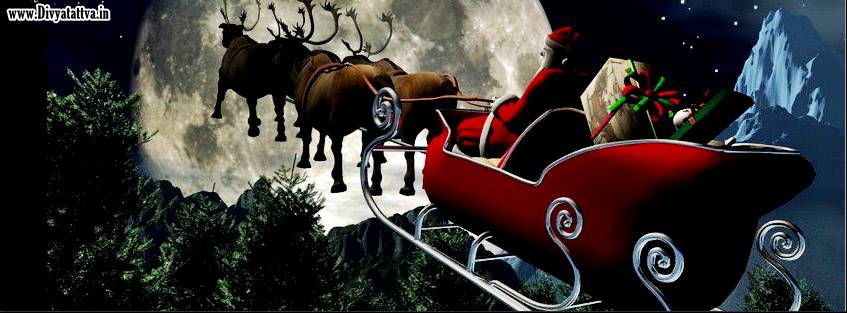 Christmas Facebook Cover Santa Decorations Christmas FB Cover Photos ...