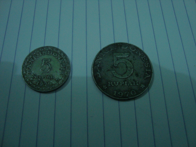 ian shop and collection: Koin 5 Rupiah Tahun 1970 dan 1979