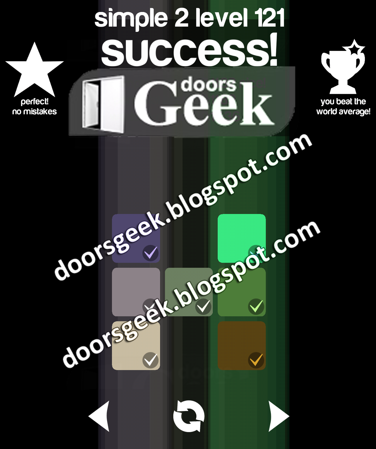 Blendoku [Simple 2] Level 121 ~ Doors Geek