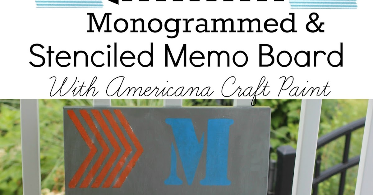 Easy Stenciled Memo Board | Golden Boys & Me