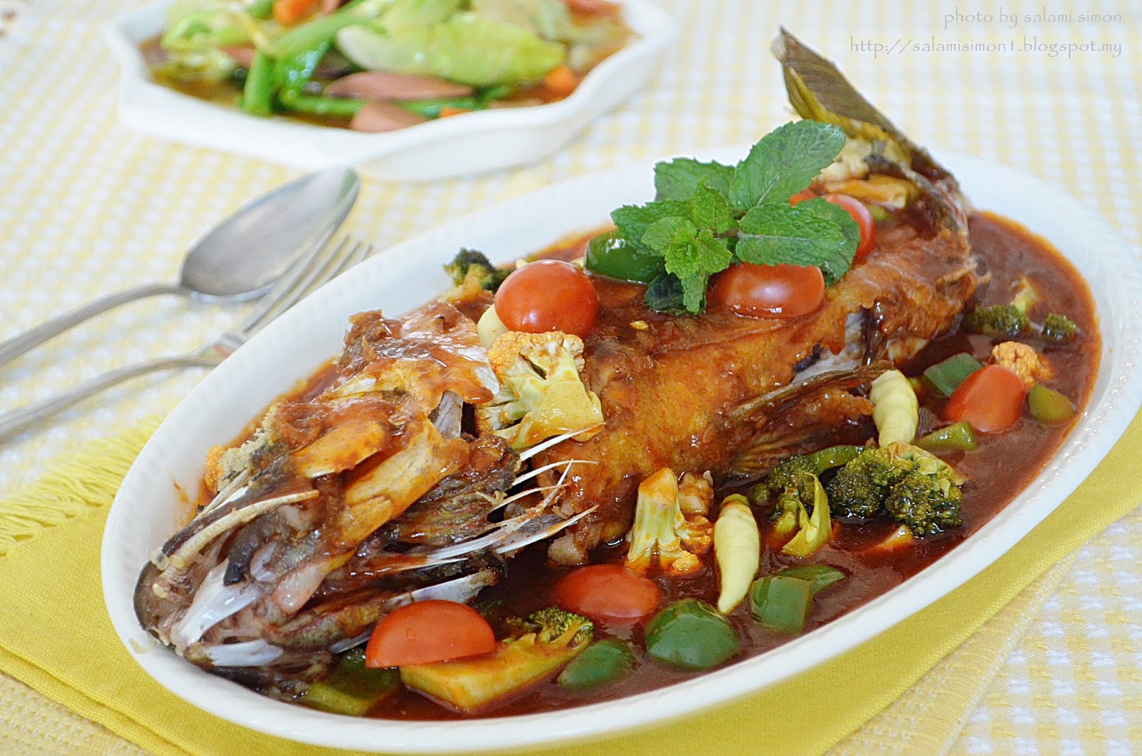 Ikan Kerapu Masak Tiga Rasa - Amie's Little Kitchen