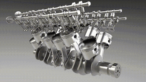 V8 Engine Animated Gif