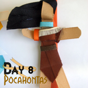 Grosgrain: Day 8: Pocahontas Disney Inspired Princess Ribbon Sculpture ...