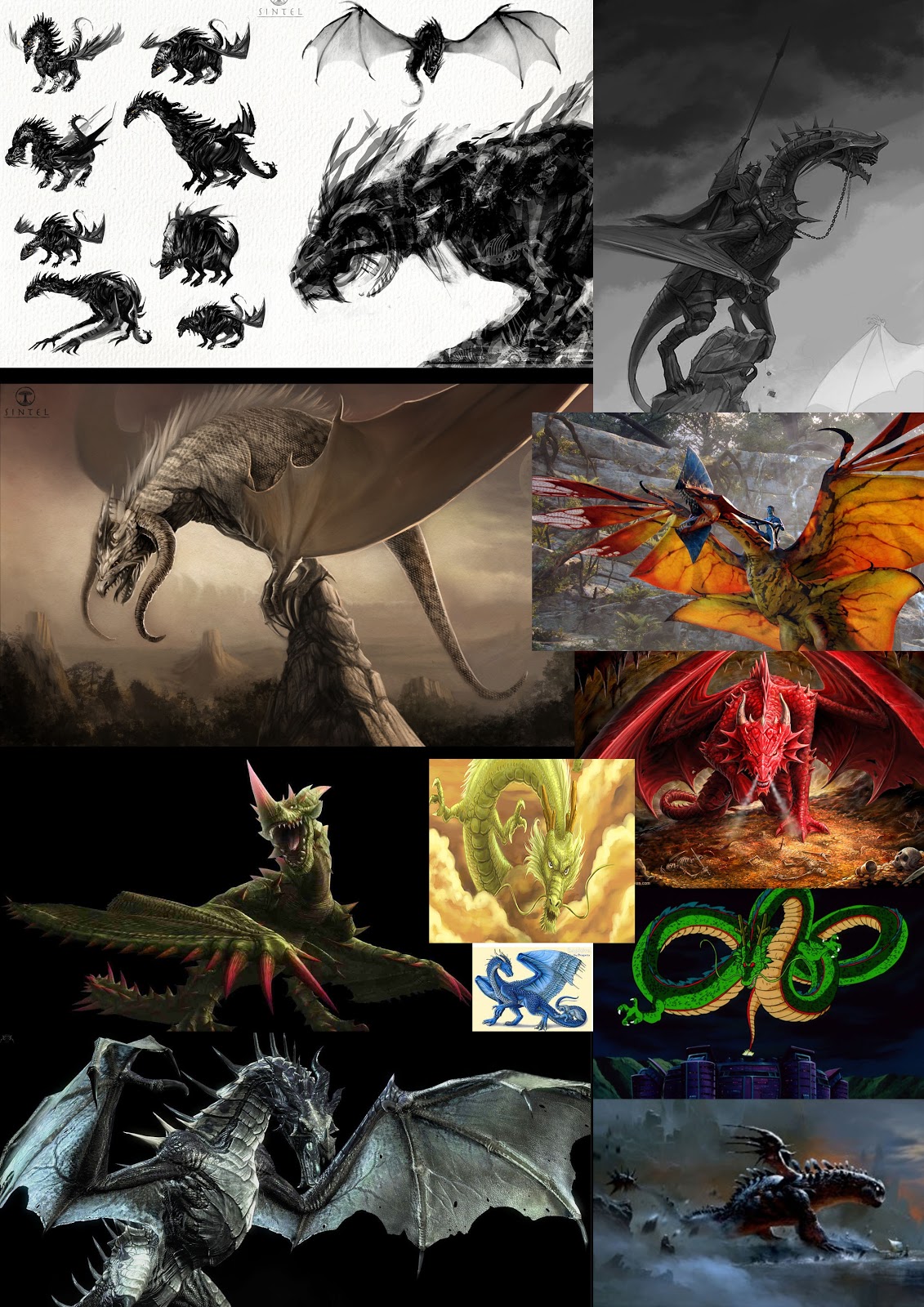 Mike's Artwork: Dragon Mood Board
