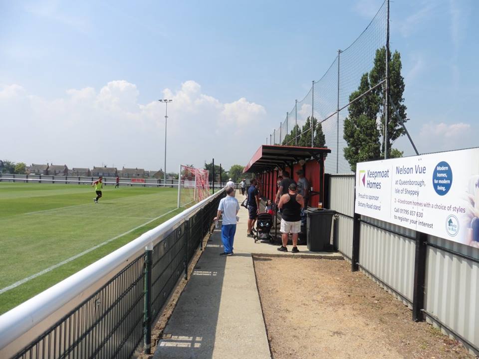 The Rainham End.: Holm Park - Sheppey United