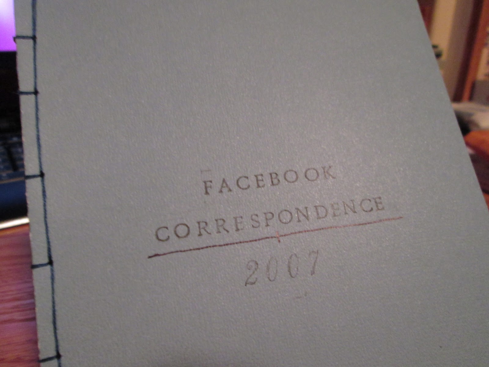 and kitty makes three: DIY Correspondence Book with Stab Binding