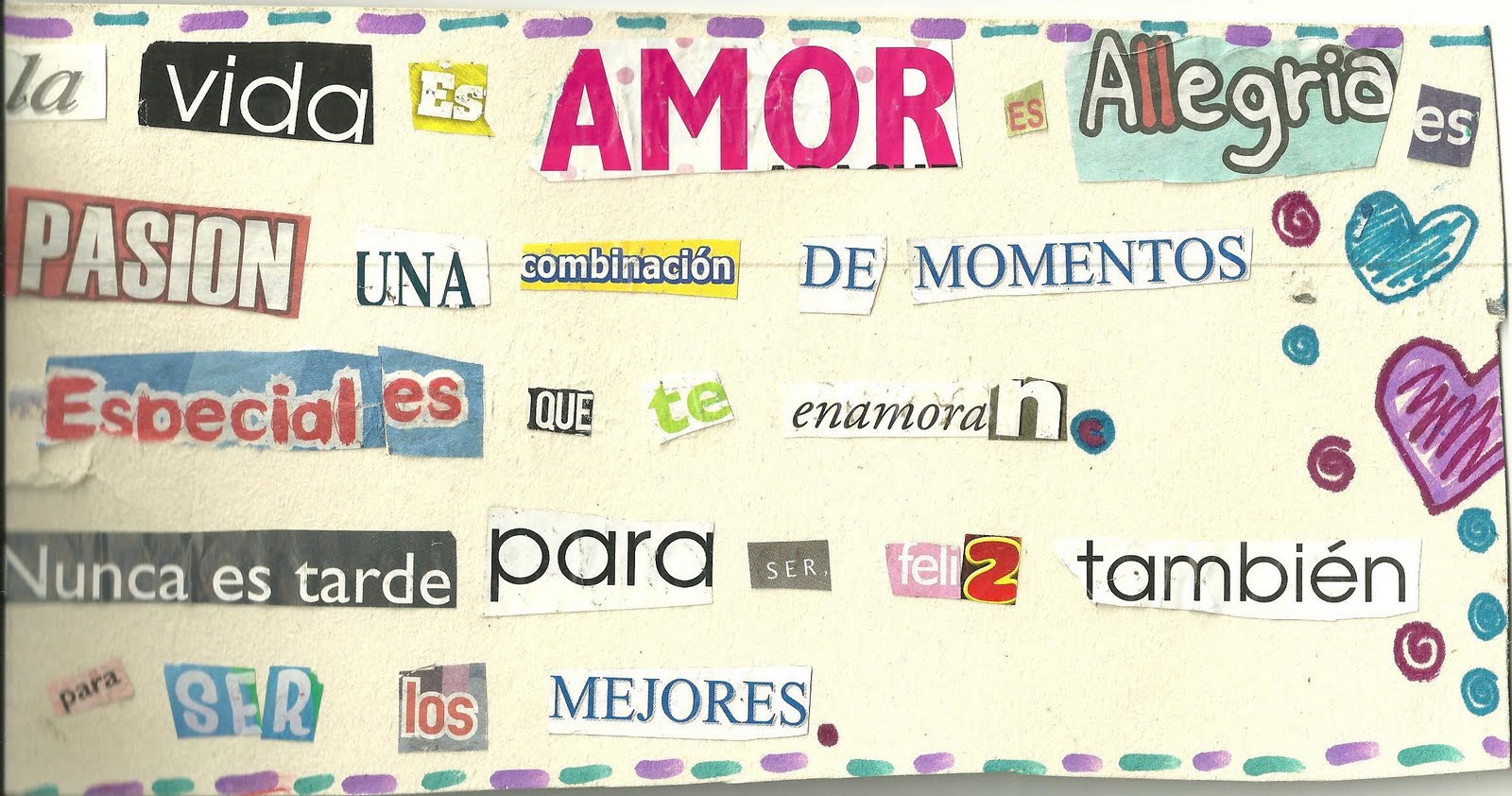 Solo un sueño: Collage Literario...Poema