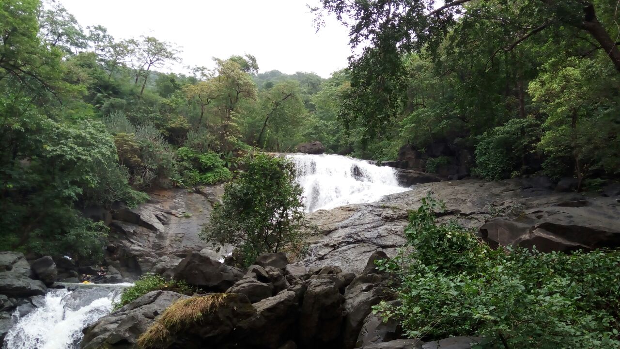 Chinchoti Waterfall in Vasai, near Tungareshwar in Thane district of ...
