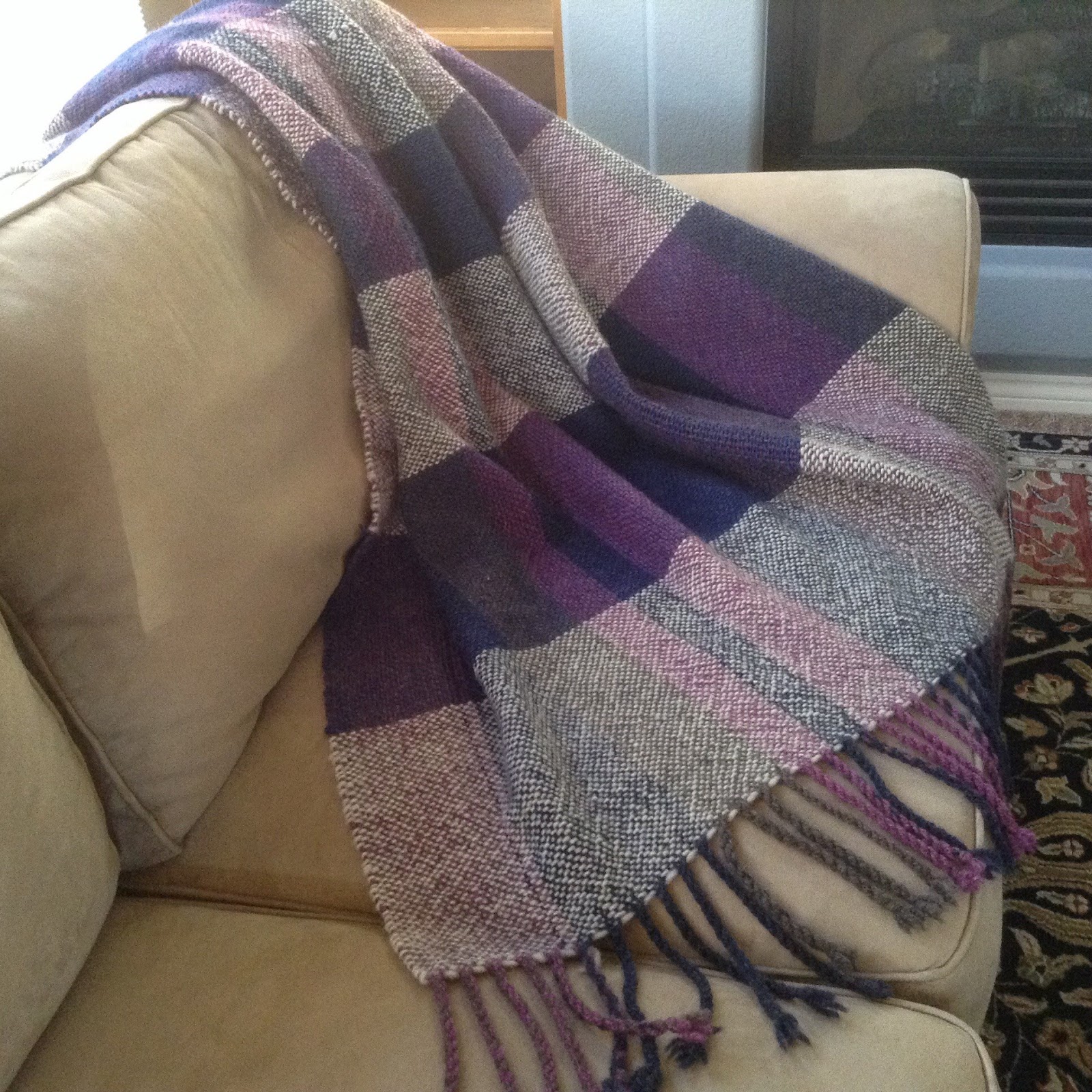 Fiber pixels: Doubleweave Wool Blanket