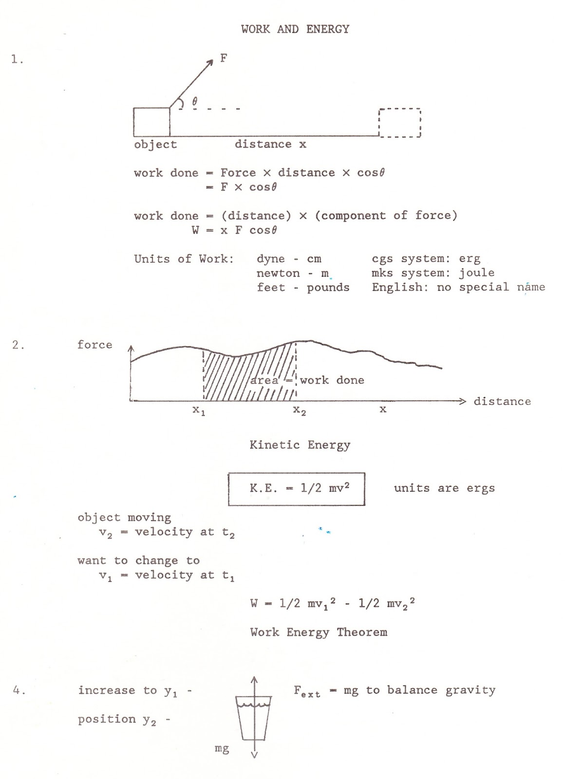 Everything MCAT: MCAT Learning Materials: Lesson 4 Work and Energy
