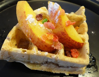 Angry Vegan: Fruity Pebble Waffles