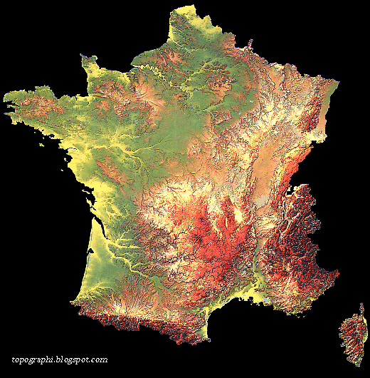 Topographie: Relief de la France