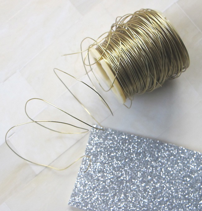 Merry & Bright - - Brass Wire & Glitter Bunting - Paper Parade Co.