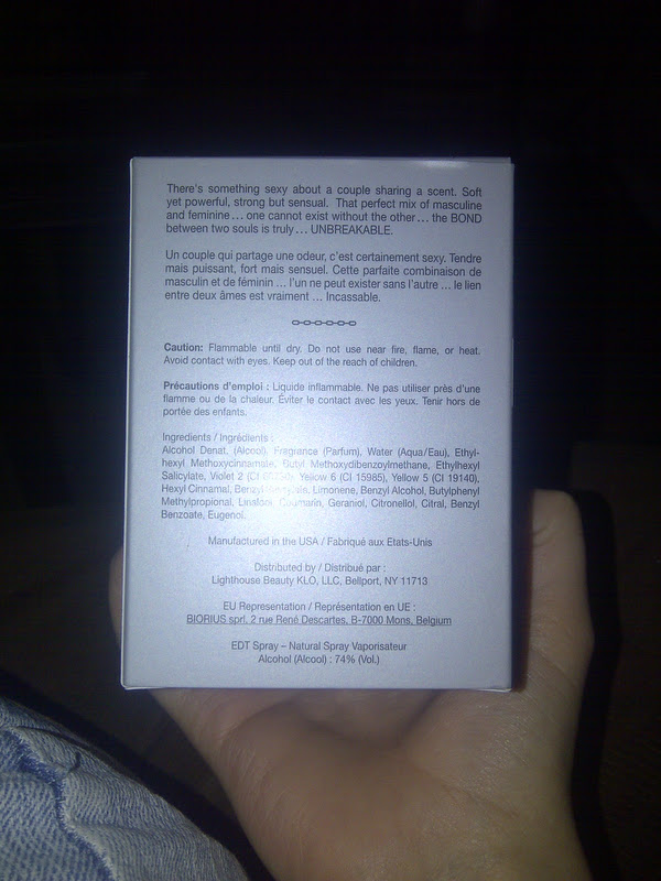 Miss Behind These Blue Eyes: Unbreakable Bond by Khloe&Lamar perfume Review