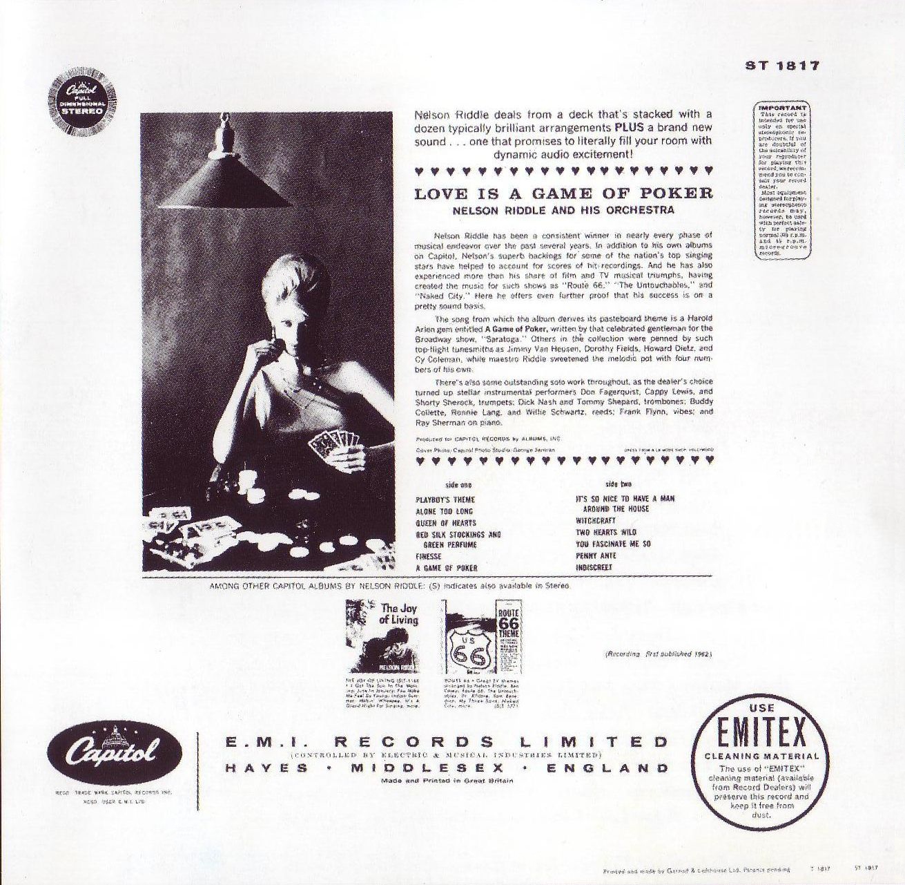 egroj world: Nelson Riddle • Love Is A Game of Poker