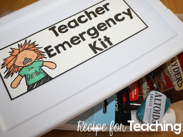 Teacher Emergency Kit - Recipe for Teaching