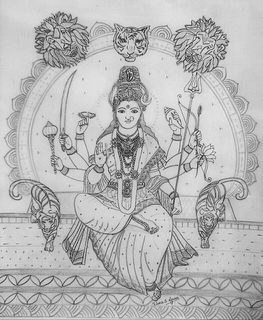 Shankara!: Vasantha Navarathri 2017 Drawings and Alankarams!