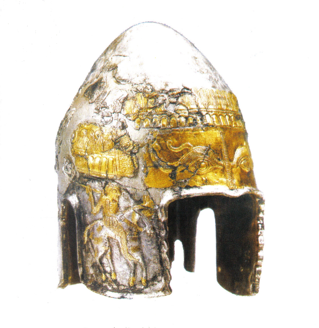 adrianbucurescu: Coiful getic de argint aurit, descoperit la Agighiol ...