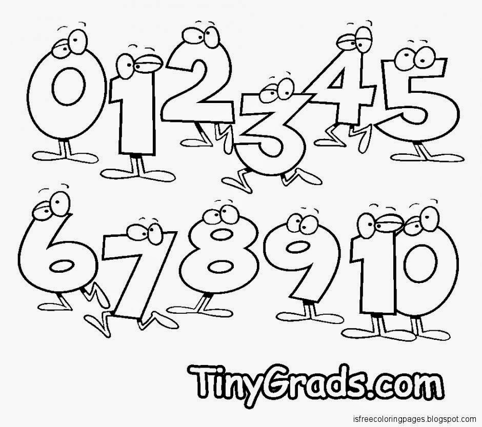 Pages Counting 1 10 Coloring Pages