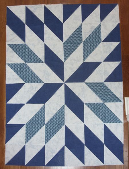 Elizabeth's Quilt Projects: Star Gazing Quilt Top