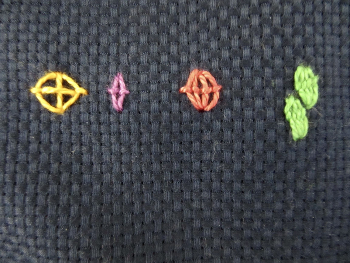 Queenie's Needlework: Friday Homework for Lesson 18: Renaissance Stitch