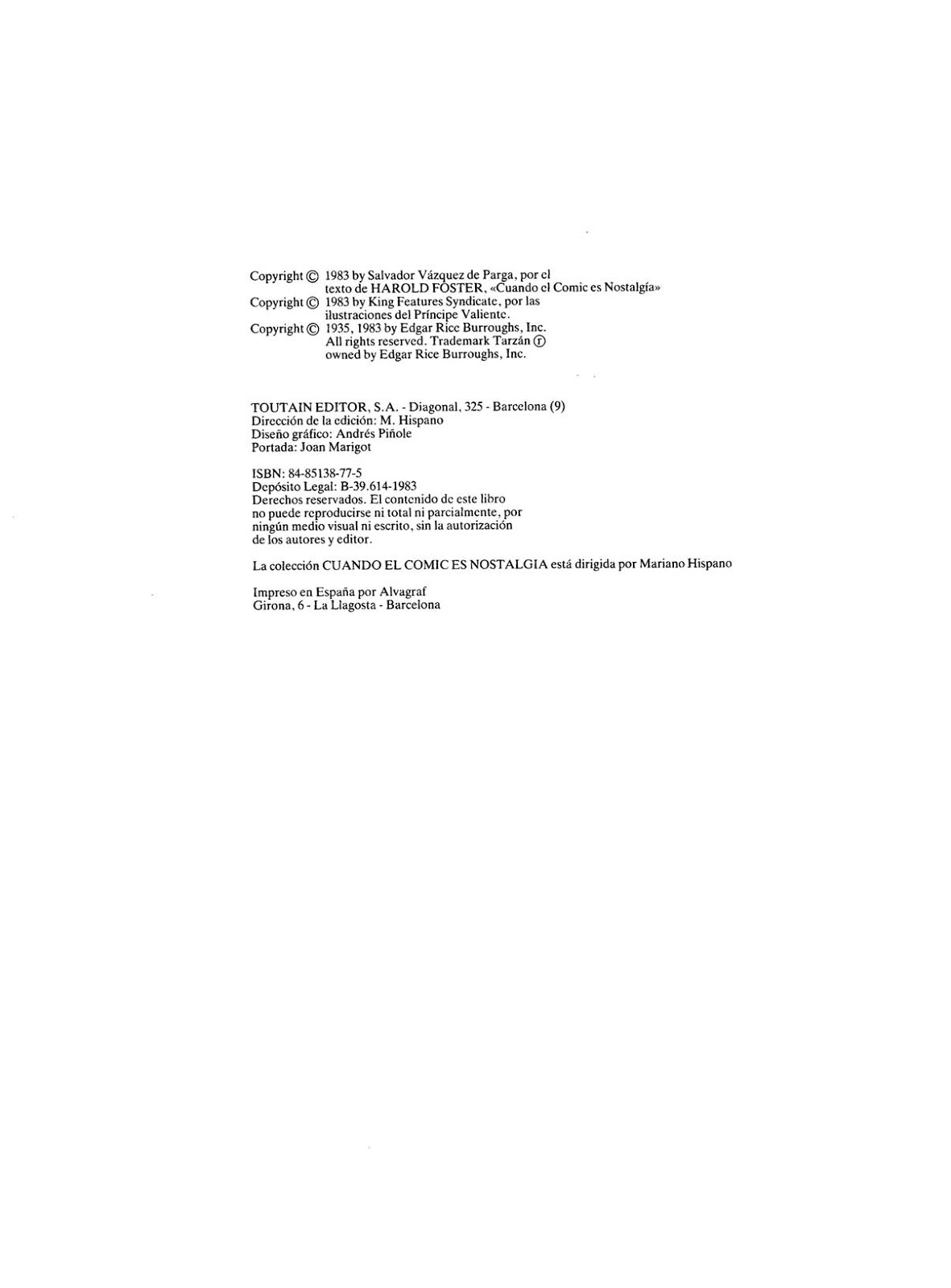 Galicia Comic: Cuando el comic es nostalgia 3 - Harold R. Foster