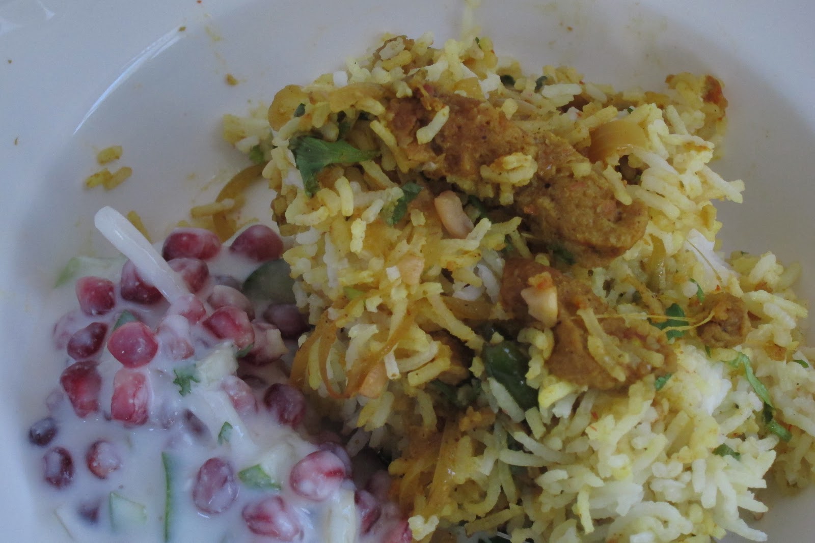 Mint and Mimosas: #246 Chickenless Vegan Chicken Biryani