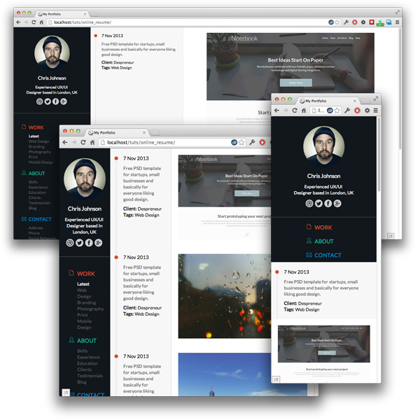 Template HTML5 Portofolio Responsive - Gratis | Jendela Dunia Internet ...